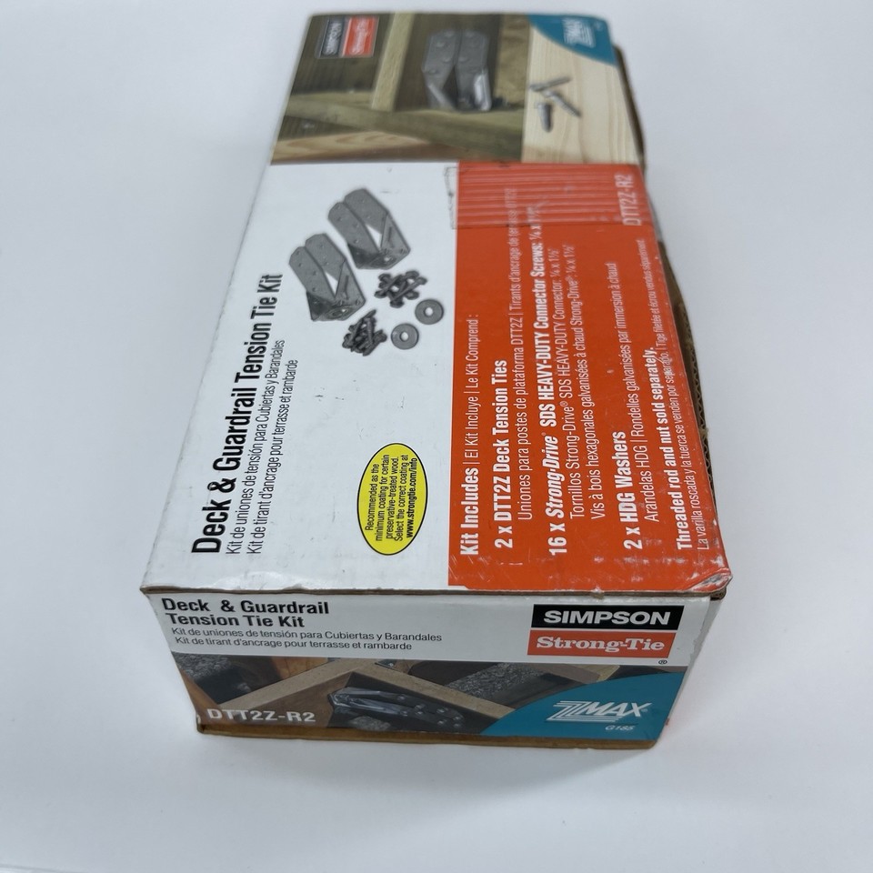 Simpson Strong-tie Deck Railing Guard Post Tension Tie Kit Steel ...