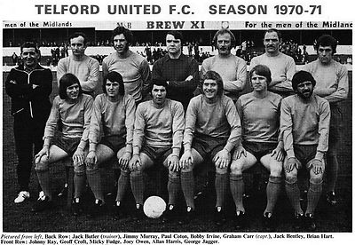 TELFORD UNITED FOOTBALL TEAM PHOTO 1970-71 SEASON | eBay UK