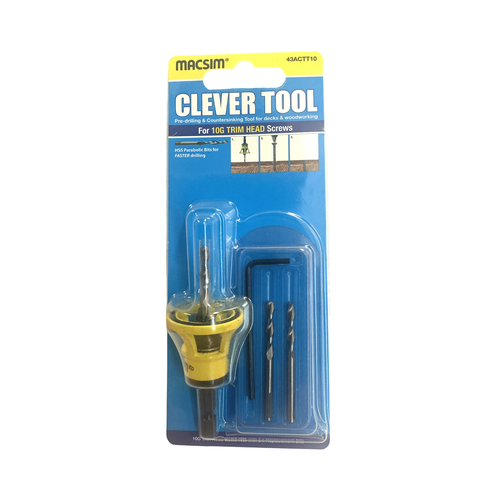 QTY 5 CLEVER TOOL 10g for TRIM Head Countersunk Decking Screws Merbau ...