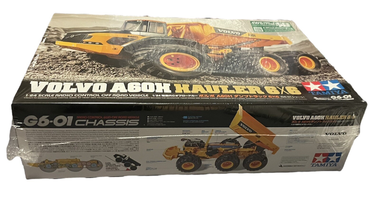 Tamiya 58676 1/24 Volvo A60H Hauler G6-01 6x6 Pre-Painted Cab Off-Road ...