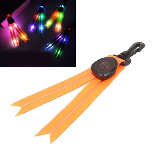 PVC Reflective Pendant Waterproof LED Luminous Keychains Reflector Tag ...