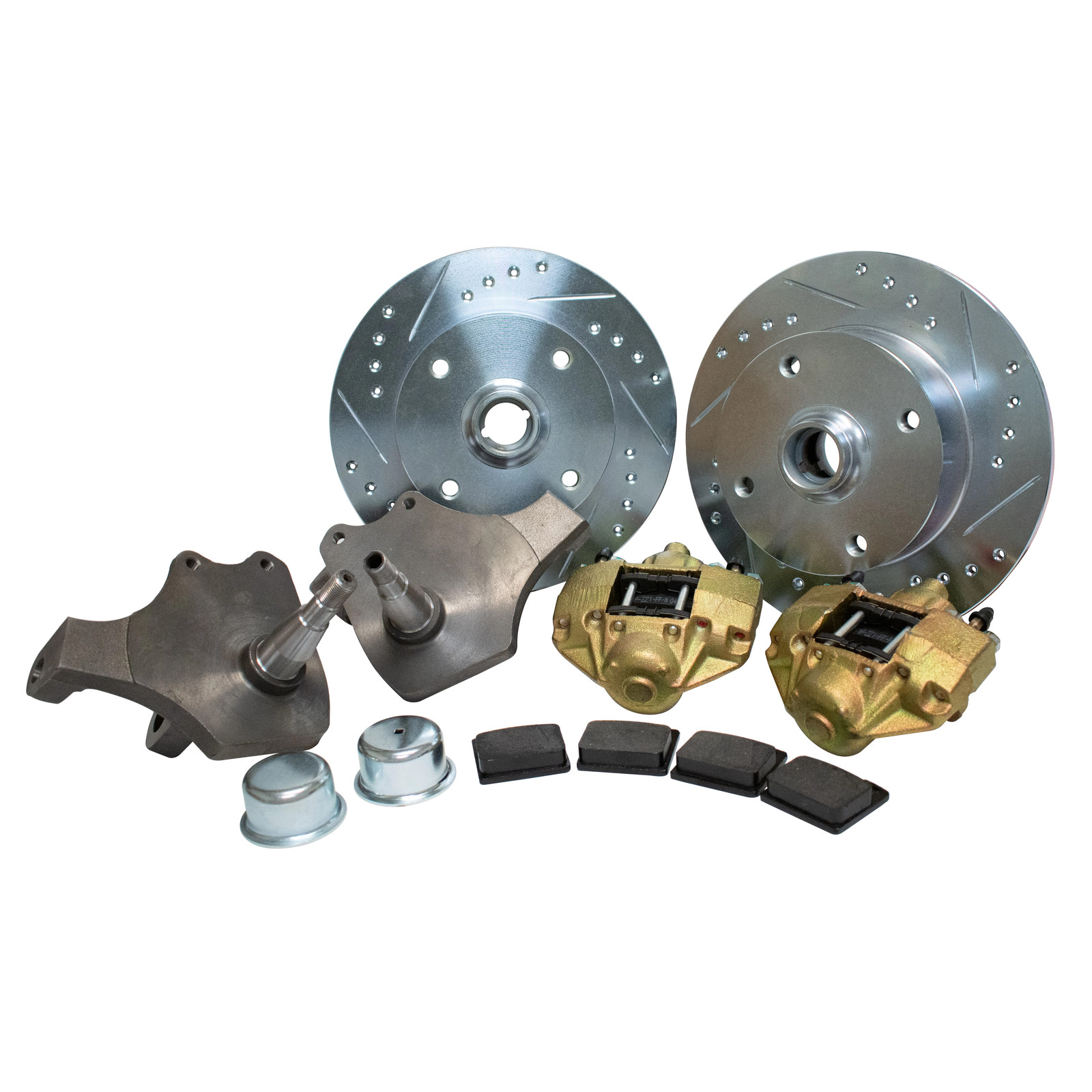 Drop Spindle Disc Brake Kit, 4 On 130mm for Ball Joint 66-77 Dunebuggy ...