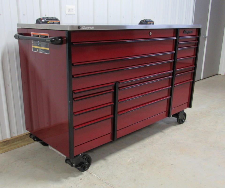 Snap On Cranberry & Black Trim KTL1023 72" Master Series Toolbox ...