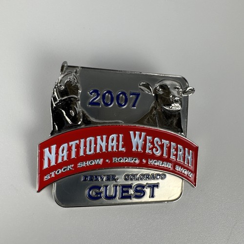 2007 Denver National Western Stock Show Rodeo Member Souvenir Lapel Pin ...