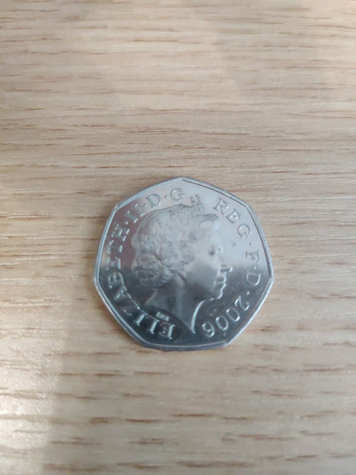 RARE Fifty Pence 50p Commemorative World War 2 ll Coin 2006 wounded ...