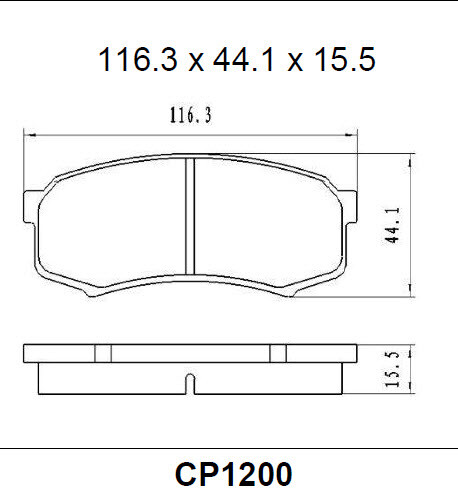 Premier Ceramic Brake Pads To Suit Bendix DB1200 DB1200 | eBay