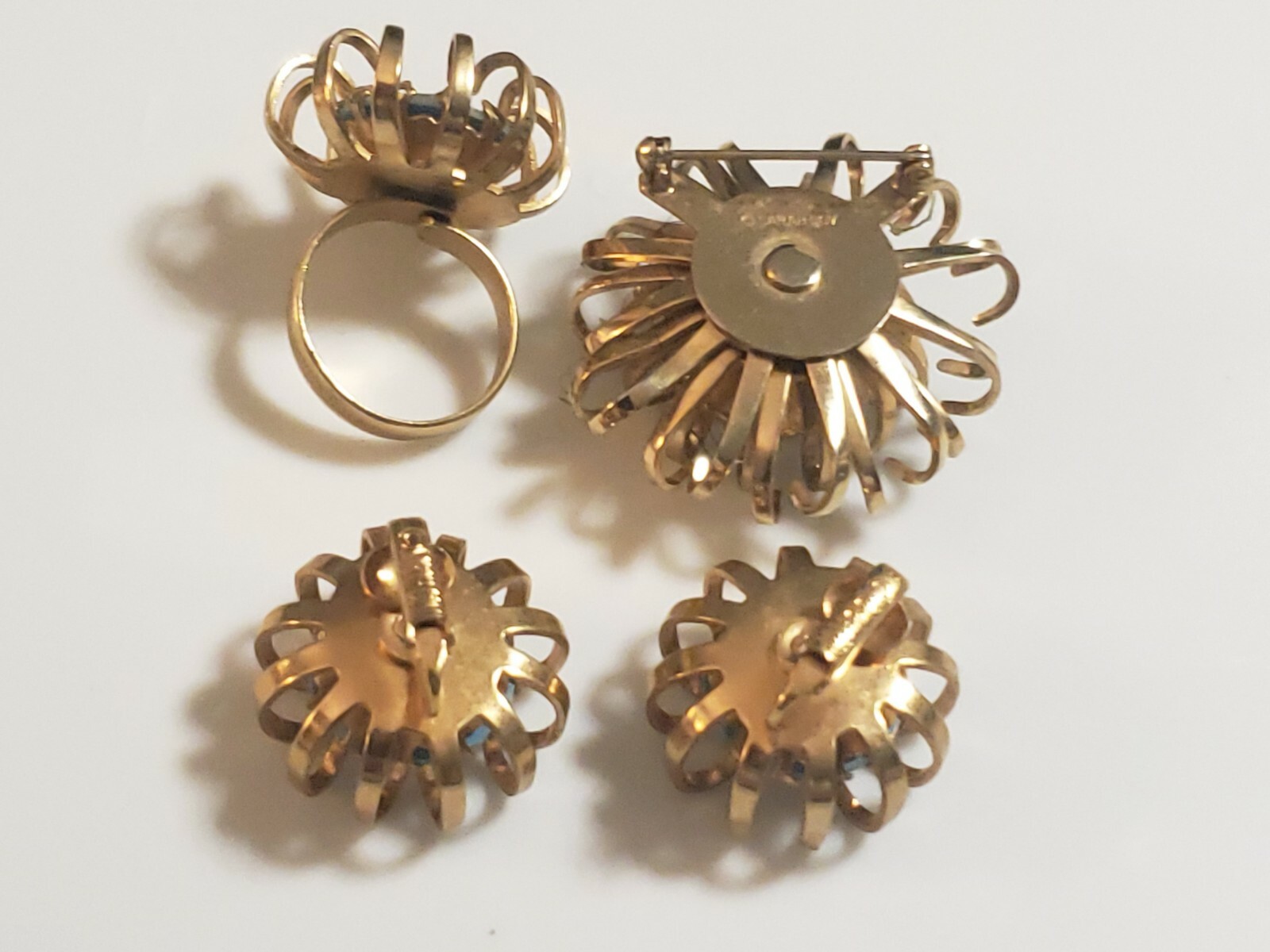 SARAH COVENTRY MYSTIC BLUE SET FLOWER EARRINGS RING B… - Gem