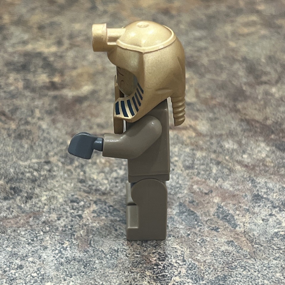 Lego Pharoah's Quest Gold Face Mummy Minifigure 7327 Amset-Ra pha007 ...