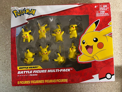 Pokemon Battle Ready Pikachu 3-Inch Figure Multi 8-Pack New Open ...