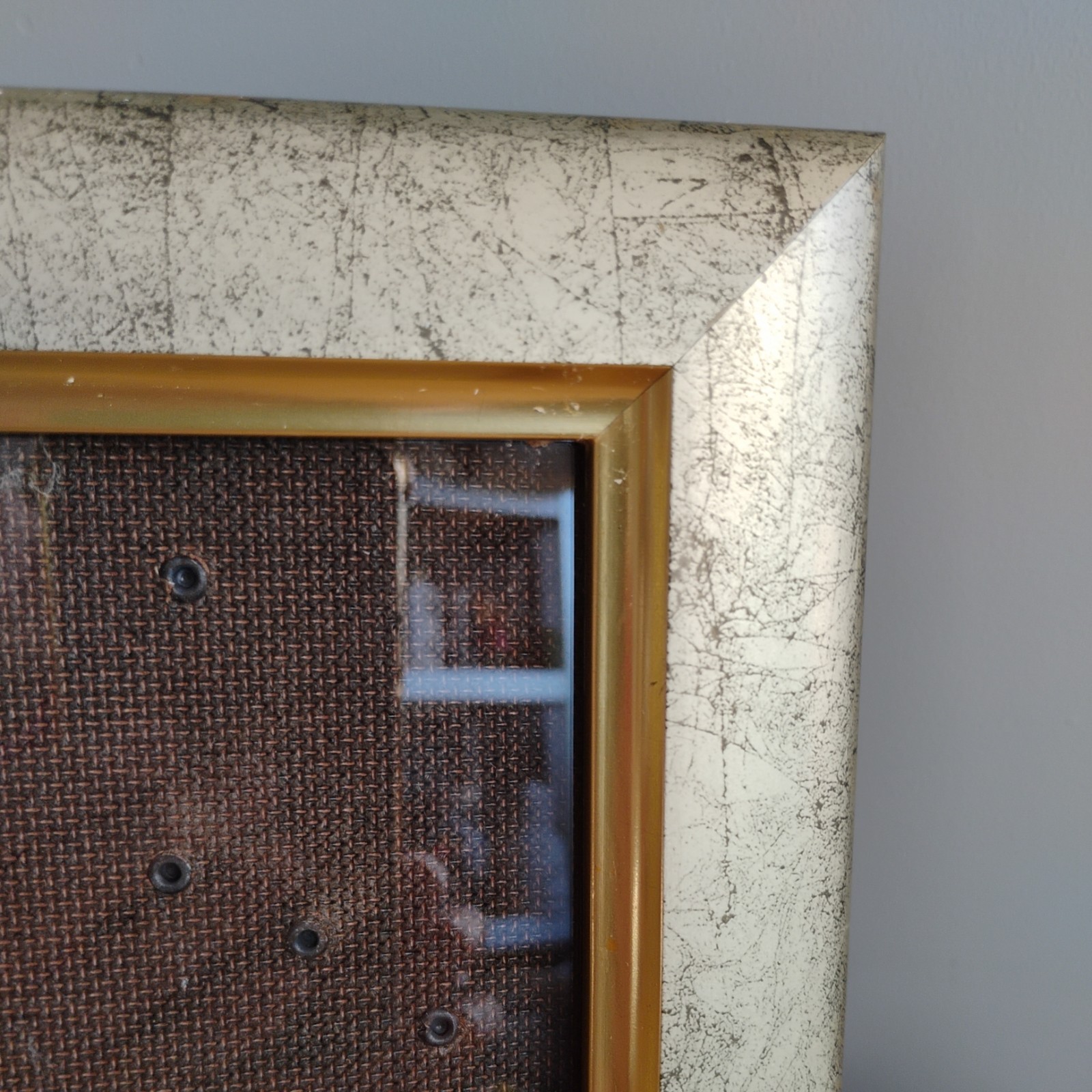 Wooden Photo Picture Aged Gold Frame Glazed Wall Hanging/ Free Standing ...