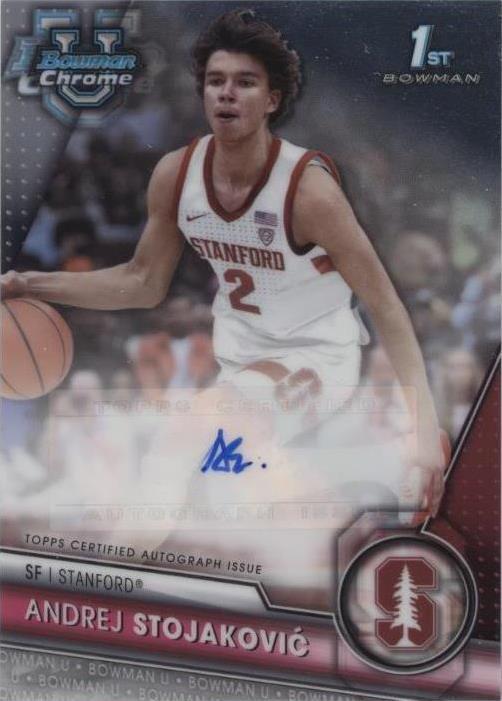 2023-24 Bowman University Chrome - Chrome Prospect Autographs Andrej ...