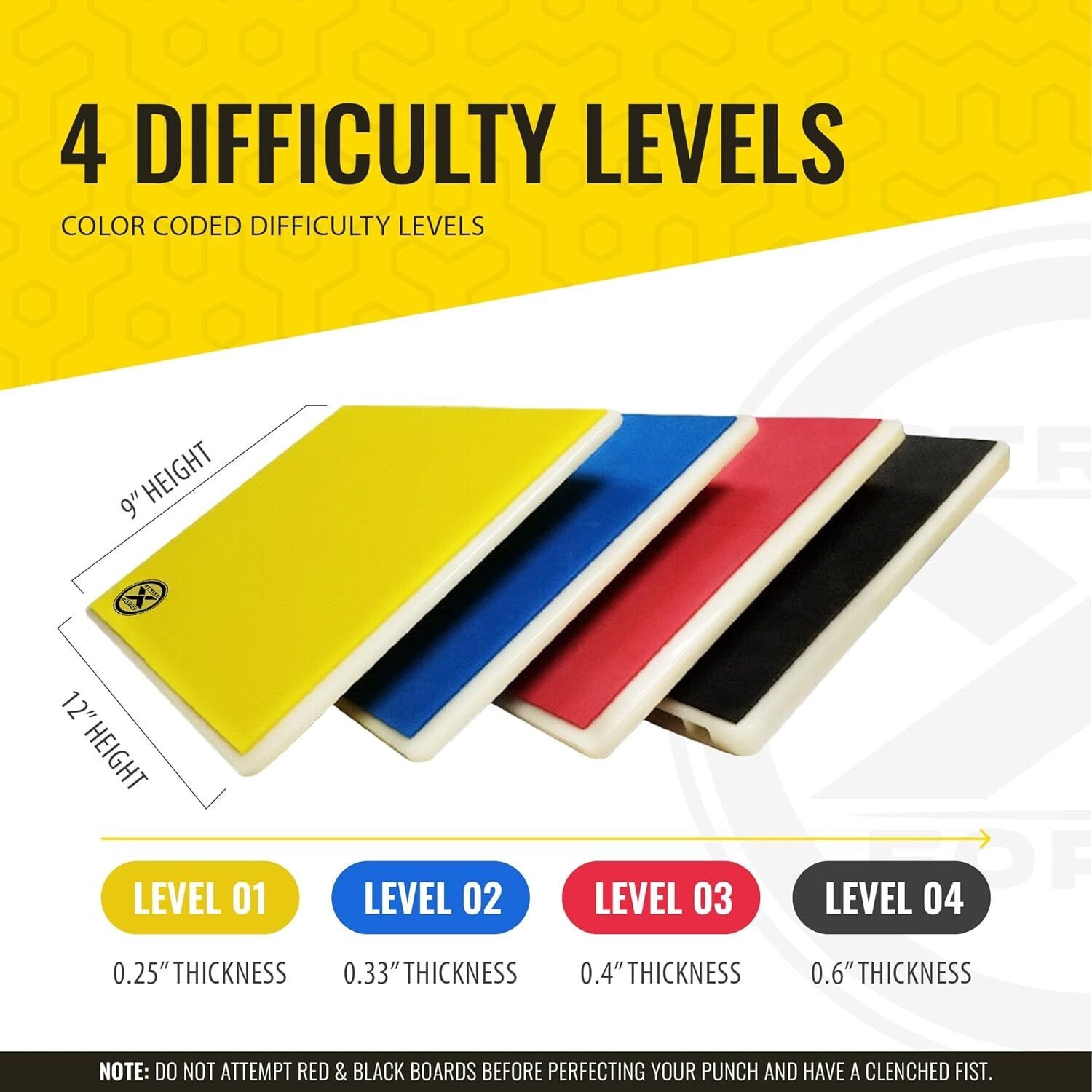 NEW 4 COLOR SET STRIKEFORCE MARTIAL ARTS/ KARATE/ TAEKWONDO REBREAKABLE ...