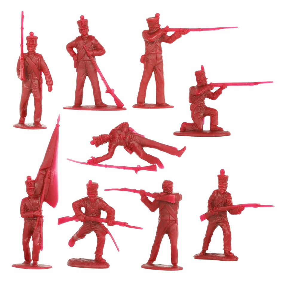 BMC-67260 "BMC CTS Waterloo British Infantry - Soldiers (Red, 29)" 1/32 ...