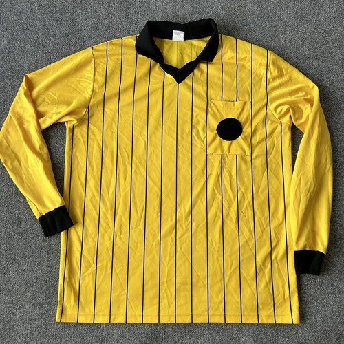 High Five Referee Jersey Adult Extra Large Long Sleeve Yellow Soccer ...