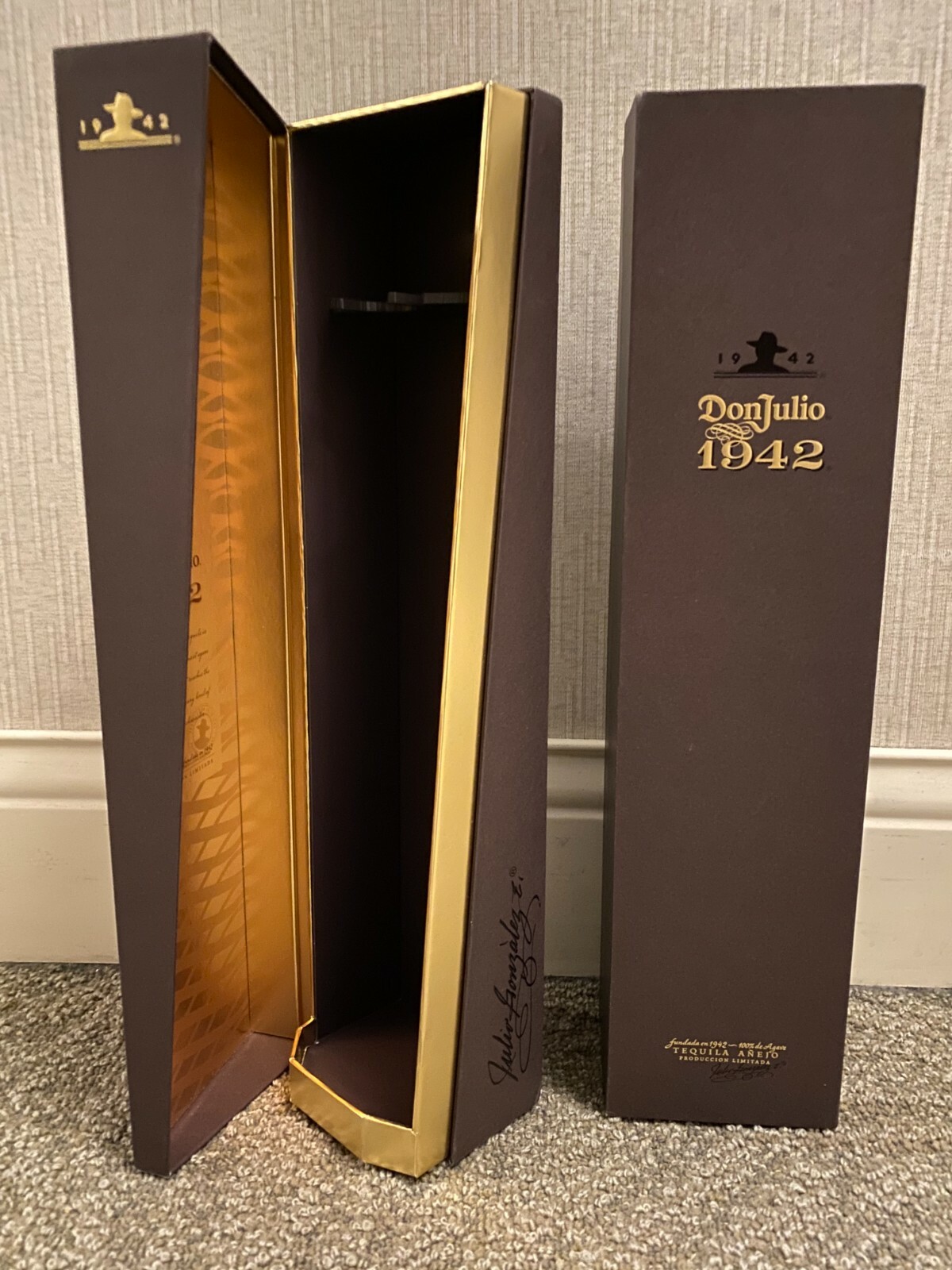 Lot of 2 - Don Julio 1942 Tequila - gift box only | eBay