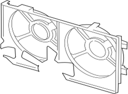 1355A140 Mitsubishi Shroud, cooling fan 1355A140, New Genuine OEM Part ...