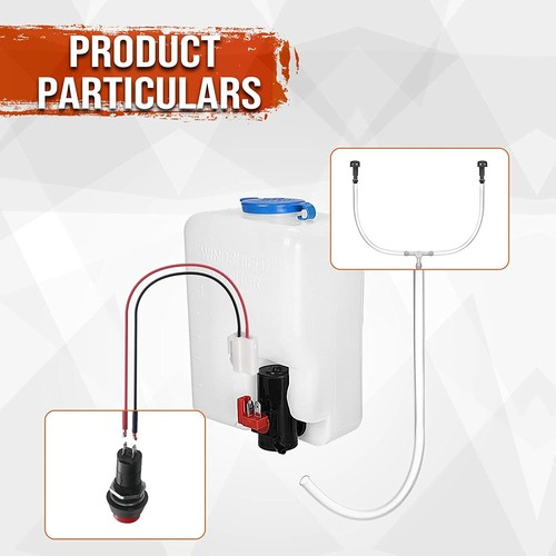 UTV 12V Electric Windshield Wiper Motor Kit Washer Bottle For Can Am ...