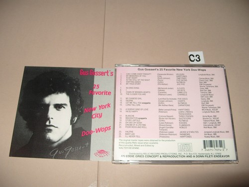 Gus Gossert's - 25 Favorite New york City Doo Wops cd 1994 Ex/Near Mint ...