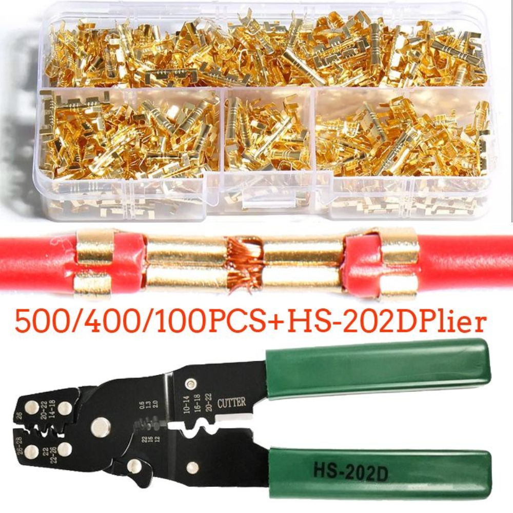 500x Wire Connectors Terminals U-shaped Terminal Inserts connectors ...