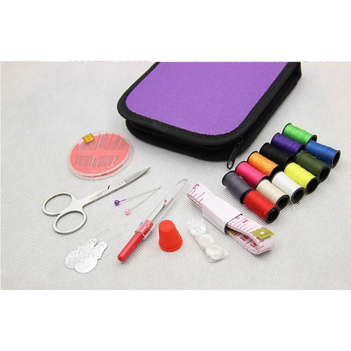 Mini Travel Sewing Kit Case Set Pocket Style Home Needle Thread ...