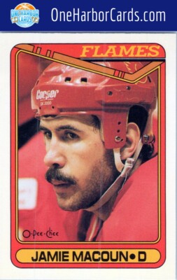 1990 O-Pee-Chee Calgary Flames Hockey Card #265 Jamie Macoun | eBay
