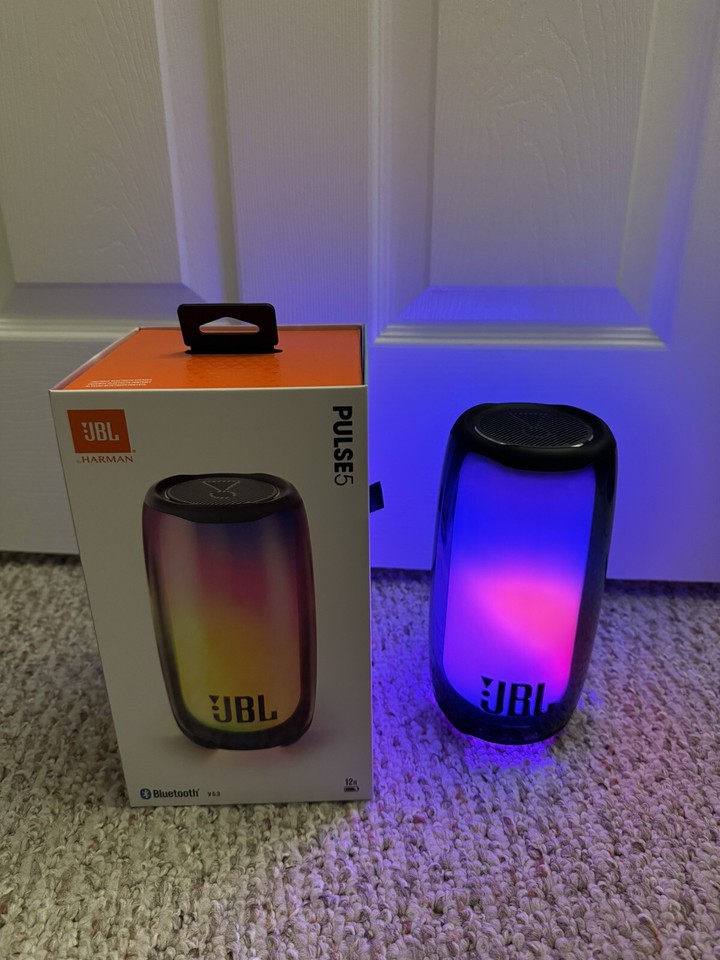 JBL Pulse 5 Portable Bluetooth Speaker with Light Show - Black NEW ...