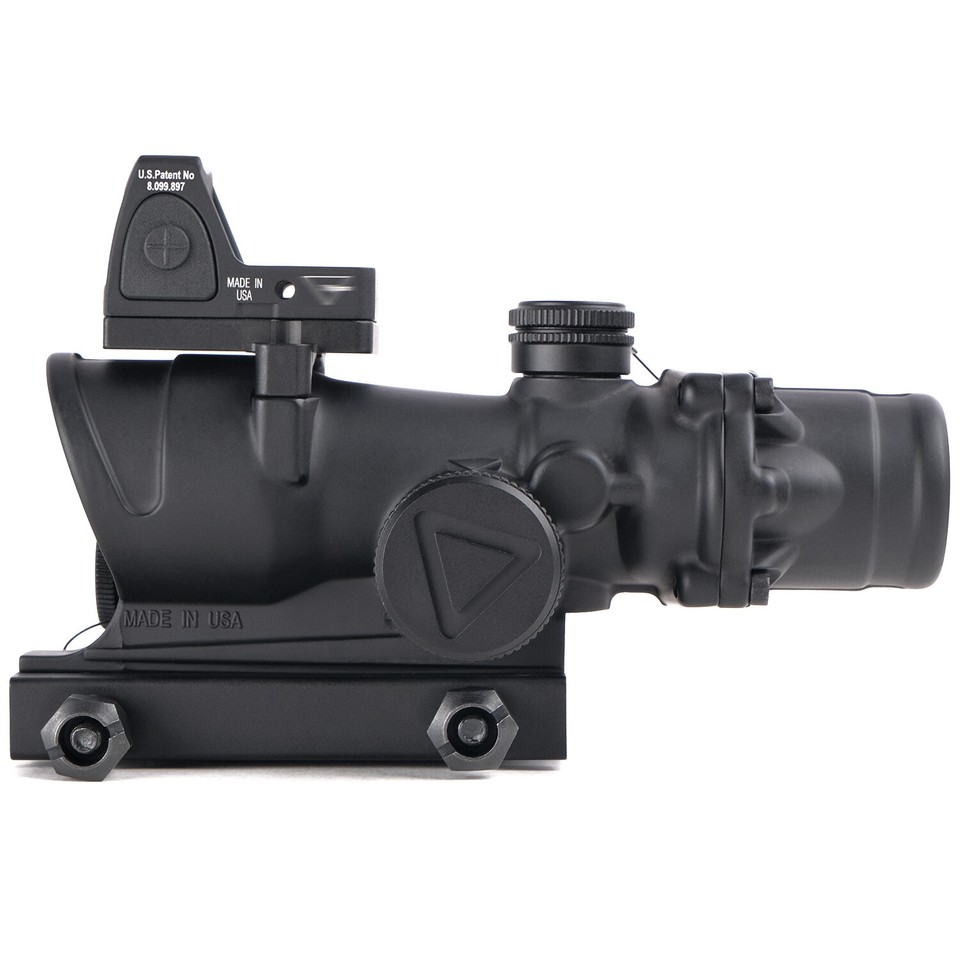 Tactical ACOG RMR TA02 4x32mm Red Illuminated Rifle Scope with Mini ...