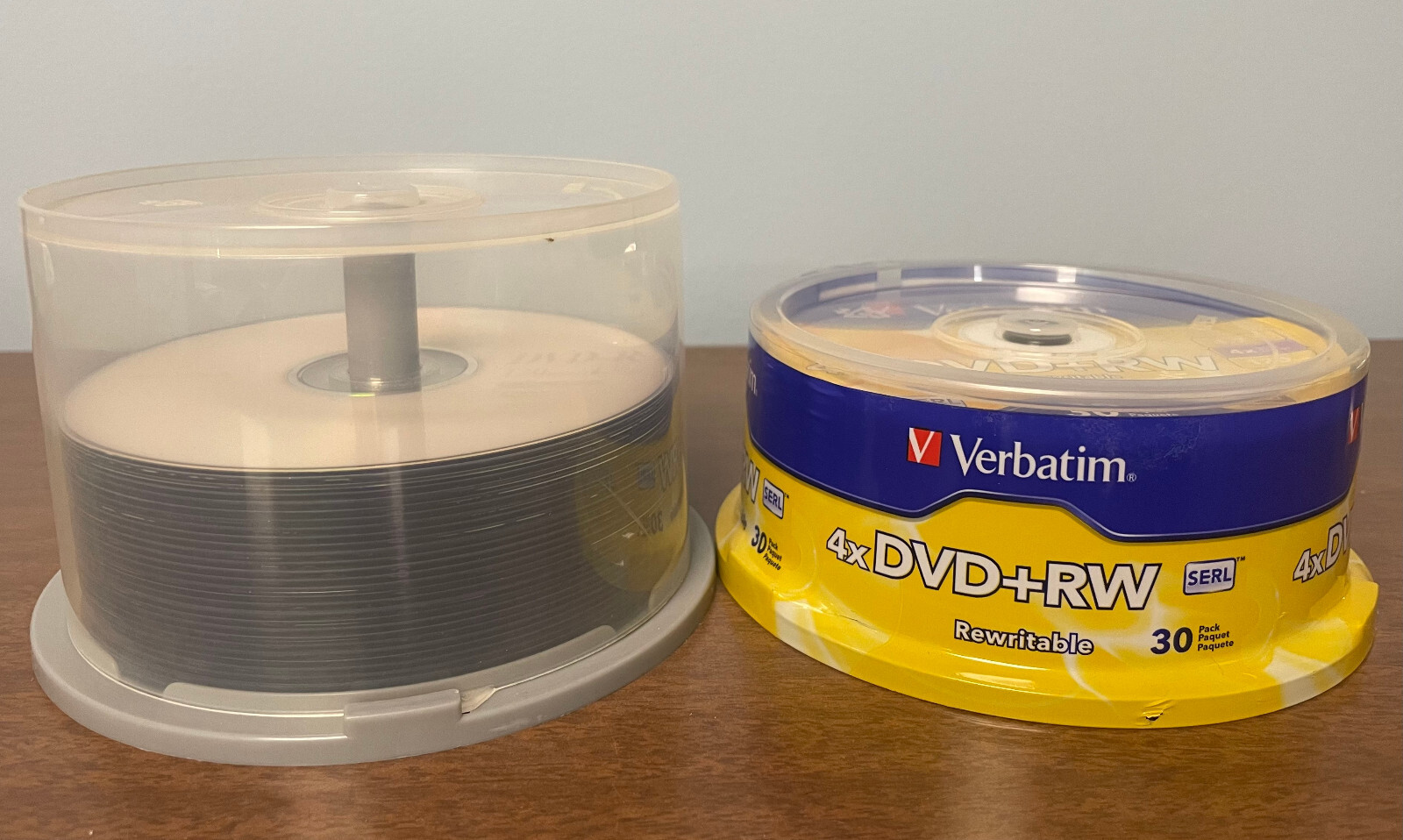 30 Verbatim Blank 4X DVD+RW Logo Branded 4.7GB Rewritable DVD Disc ...