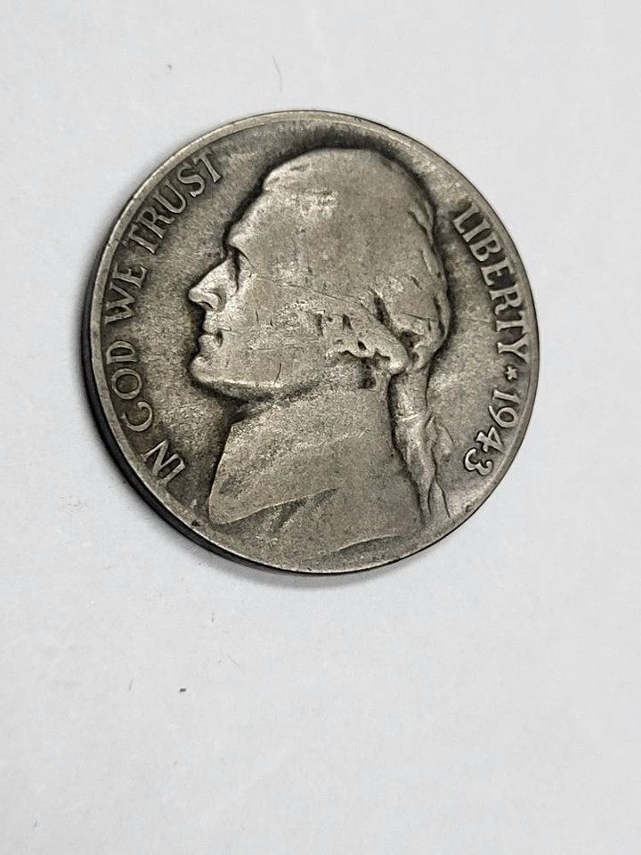 1943 P 3 OVER 2 Silver WAR Jefferson Nickel 3 over 2 in the Date RARE ...