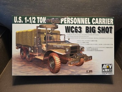 1/35 AFV Club U.S 1-1/2 Ton Personnel Carrier WC63 Big Shot (sealed) | eBay