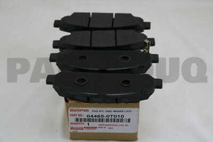 044650T010 Genuine Toyota PAD KIT, DISC BRAKE, FRONT 04465-0T010 | eBay