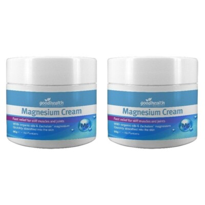 [Good Health] 2 x Magnesium Cream 90g Joints Muscles Relief | eBay