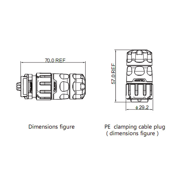 CNLINKO 3 Pin Power Circular Industrial Connector Female Plug ...