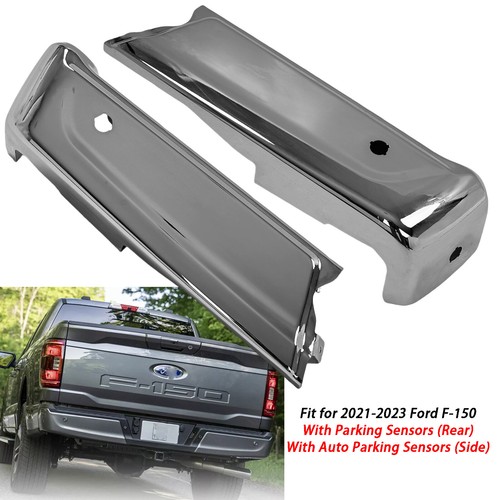 For 2021-2024 Ford F-150 With Auto Park Radar Pair Rear Bumper End Set ...