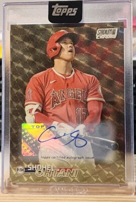 1/1 SHOHEI OHTANI SUPERFRACTOR AUTO 2023 STADIUM CLUB CHROME #136 BASE ...