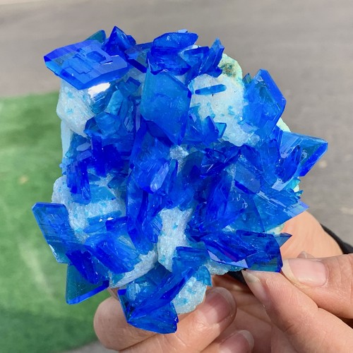 245G Newly discovered Blue Potassium alum Crystal cluster Stunning ...