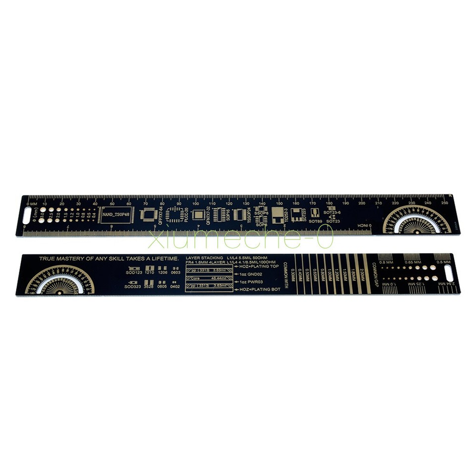 NEW 25cm Multifunctional PCB Ruler Measuring Tool Resistor Capacitor ...