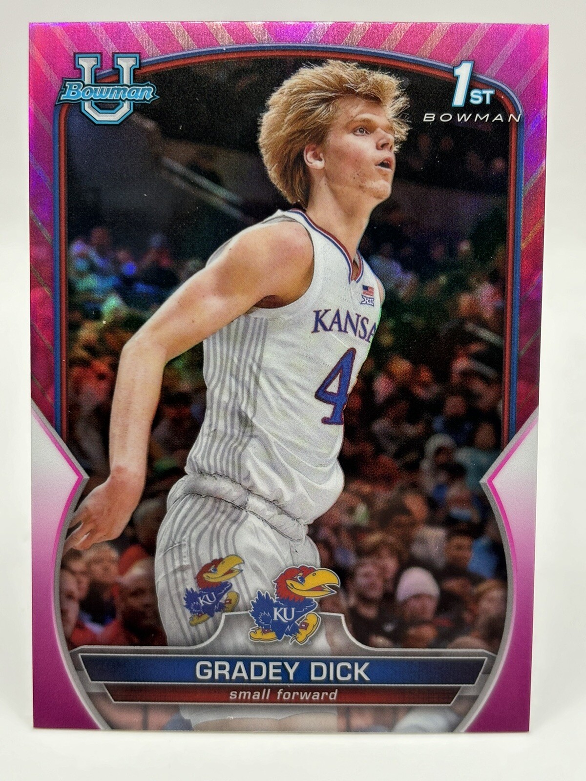 2023 Bowman U Chrome 1st Pink Refractor Gradey Dick #41 Kansas, Raptors ...
