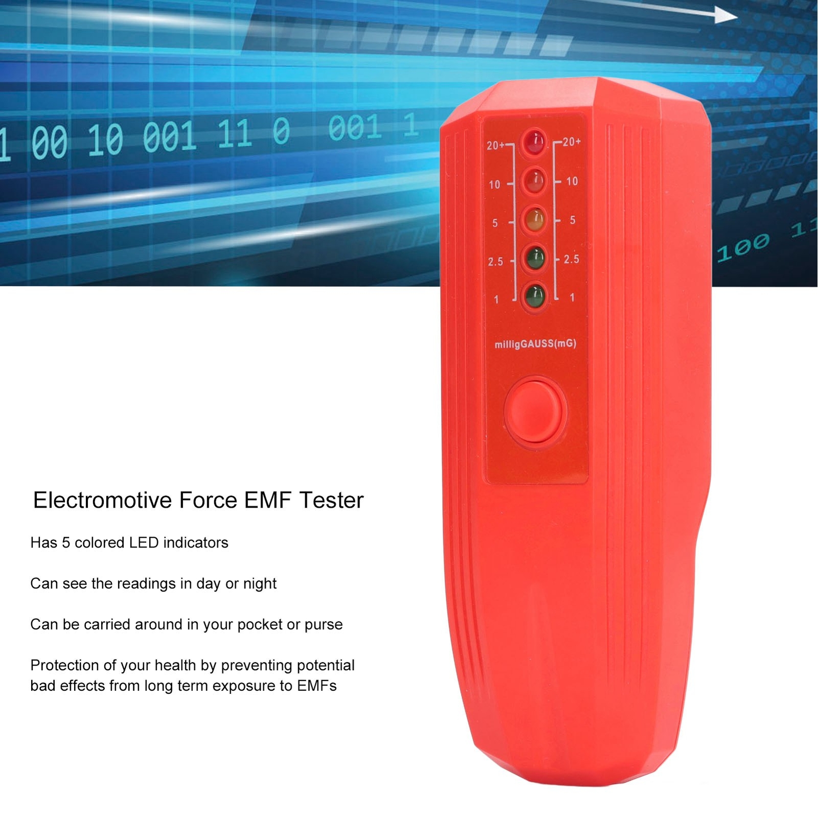 Electromotive Force EMF Tester Color LED Indicator Electromagnetic ...