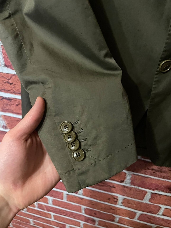 ETRO Milano Men's Jacket Blazer Khaki Olive Green Made in Italy Luxury ...