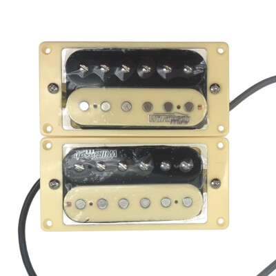 Wilkinson Lic Zebra Humbucker Pickups Set of 2 with Cream Pickup Frame ...