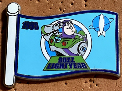 DISNEY 2009 CHARACTER FLAGS COLLECTION MYSTERY BUZZ LIGHTYEAR FLAG LE ...
