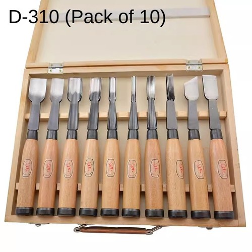 6pcs/set Hand Wood Carving Tool Chip Detail Chisel Set Knives Set with ...