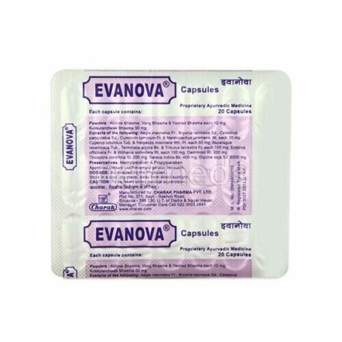 Charak Evanova 20 Capsules à base de plantes pour les symptômes de la ...