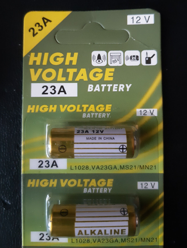 LOT 2 PILES ALCALINE 23A / 12 Volts telecommande portail , garage PORT ...