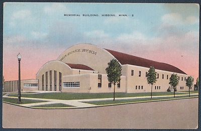 MEMORIAL BUILDING HIBBING MINNESOTA VINTAGE POSTCARD | eBay