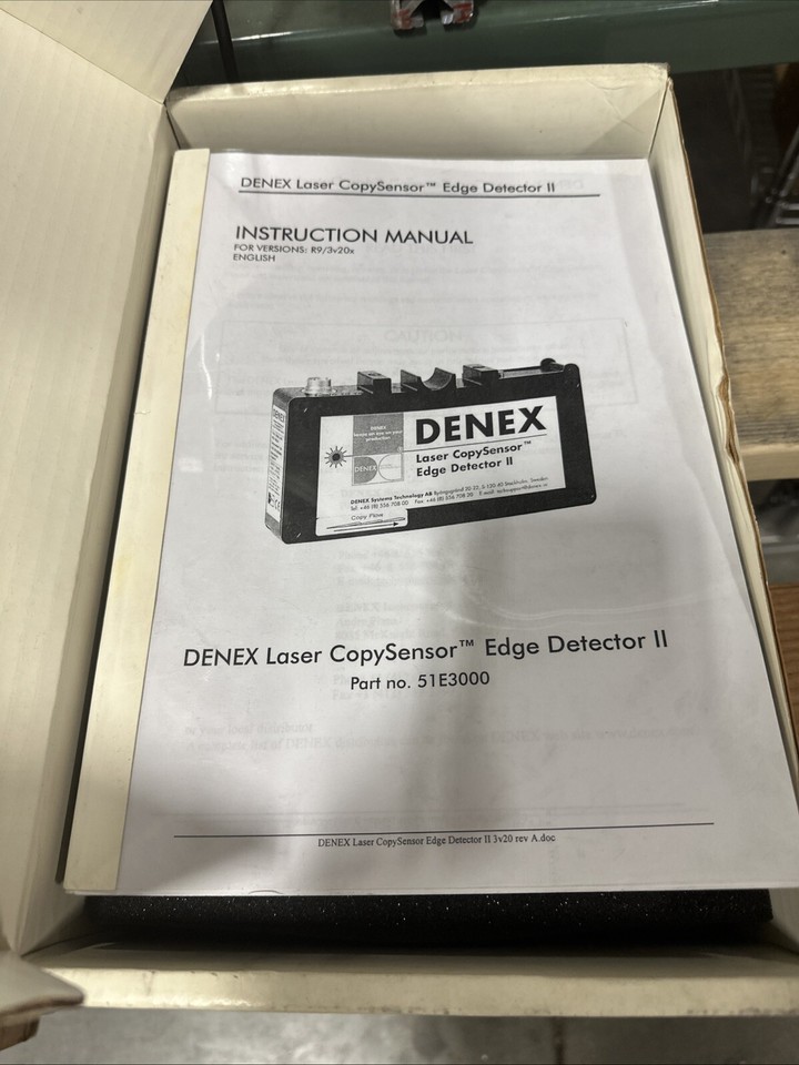 Denex EDGE II-WR Laser Copy Sensor Edge Detector II 51E3000 Ver.:R9 ...