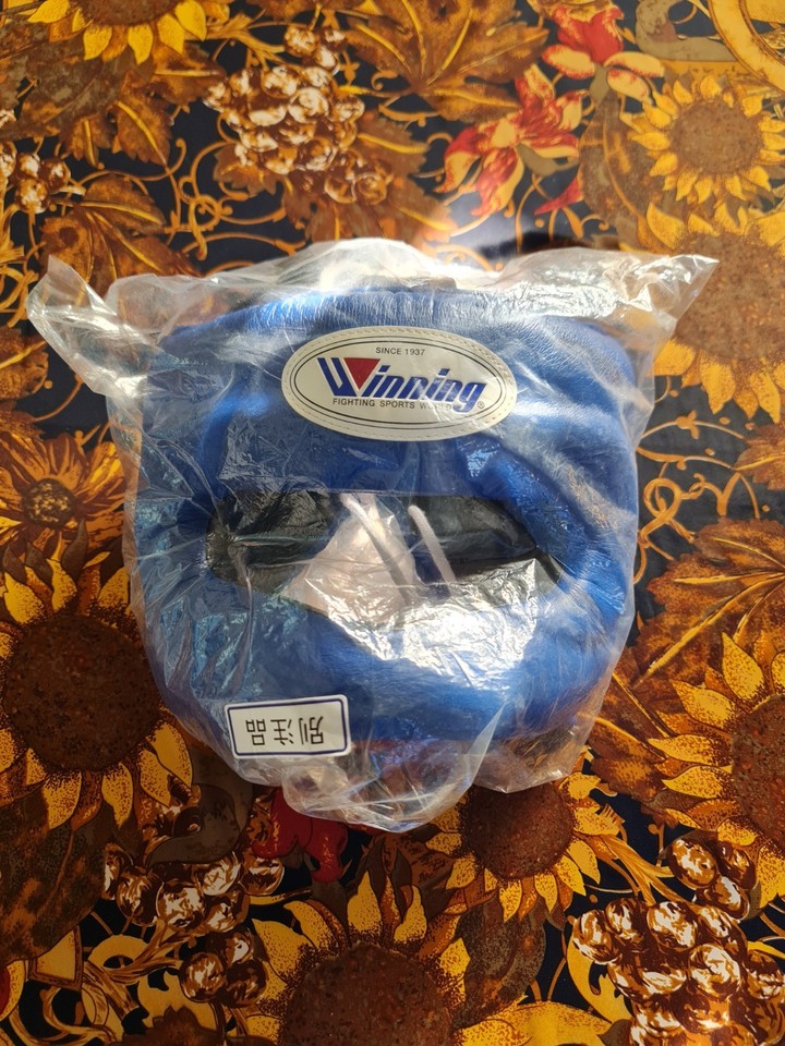 Winning CO-FG-5000 Boxing headguard - size m - custom blue -Made in ...