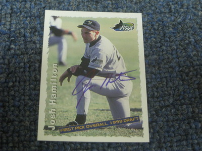Josh Hamilton Autographed Trading Baseball Card | eBay