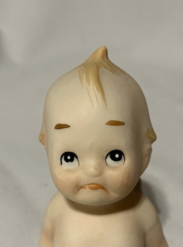 Kewpie Figurine Leaning Back On Hands Frowning W/ Eyebrows Up kw913 ...